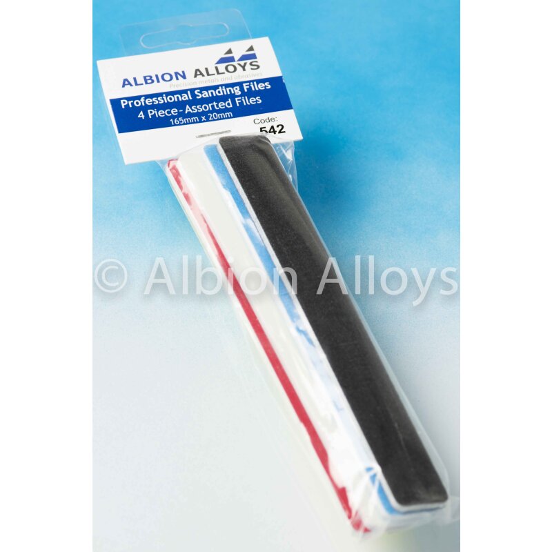 3/4" Professional Sanding File - 4 Piece Selection Pack