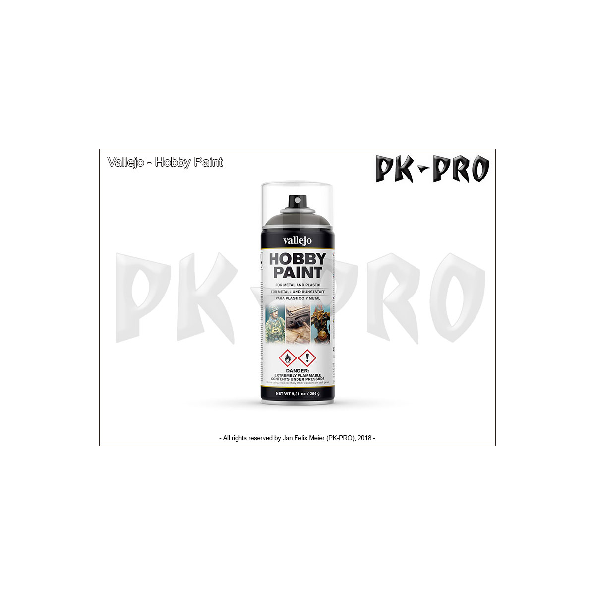 Vallejo-Hobby-Paint-Spray-German-Field-Grey-(400mL)