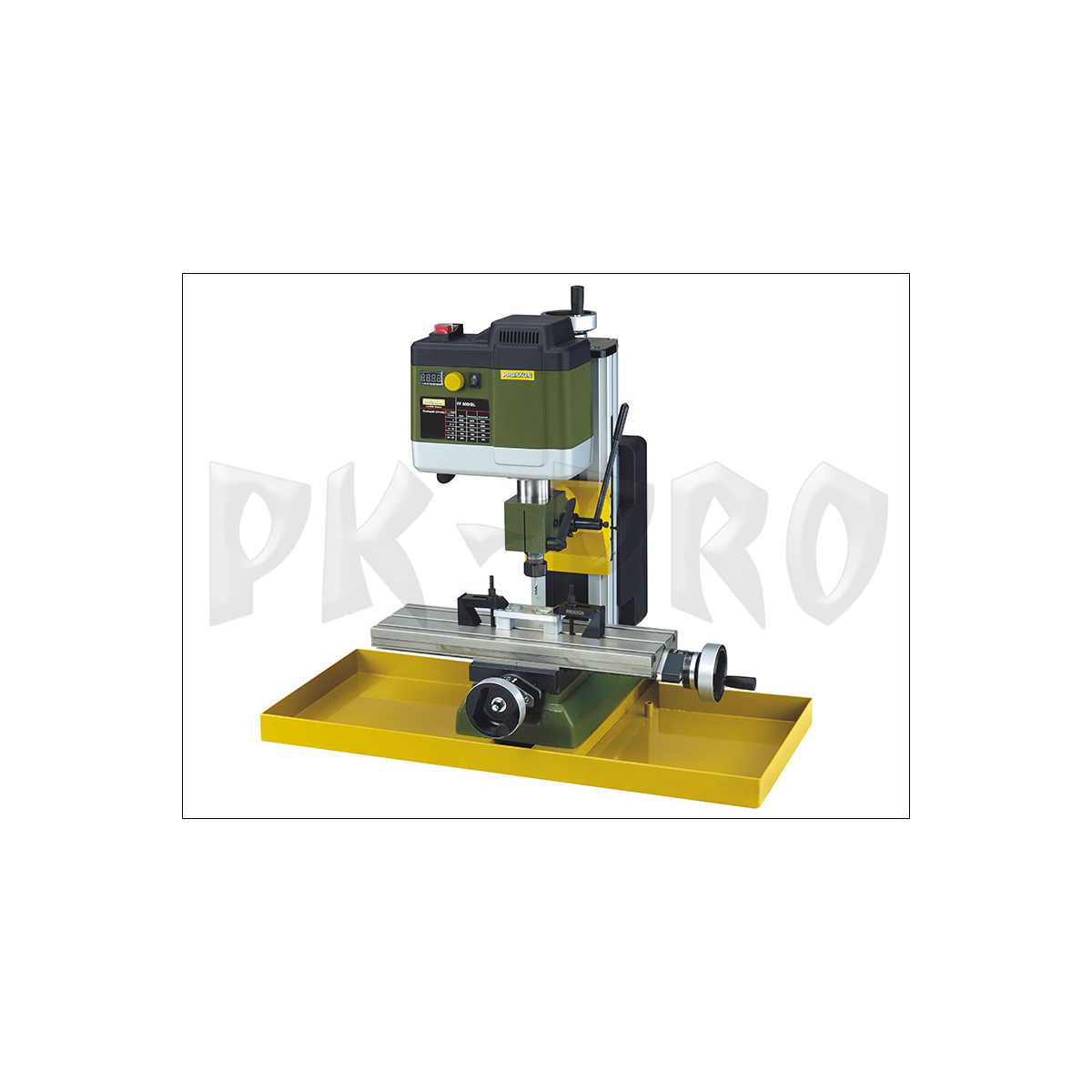 Chip collecting tray for PROXXON milling machines