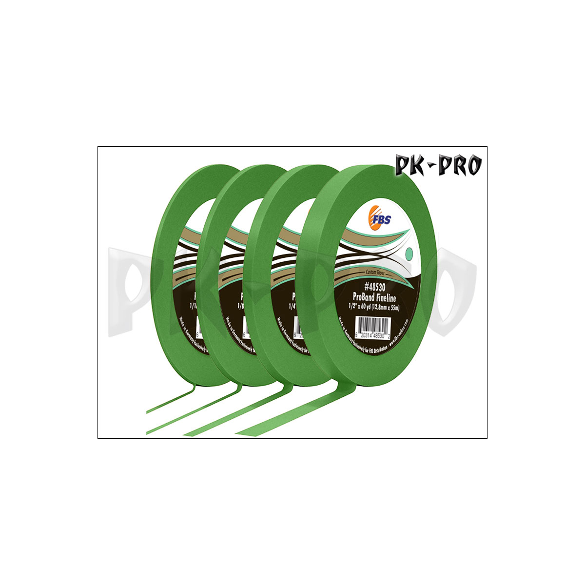 FBS ProBand Fine Line Tape - Green 3,2 mm x 55 m, soft