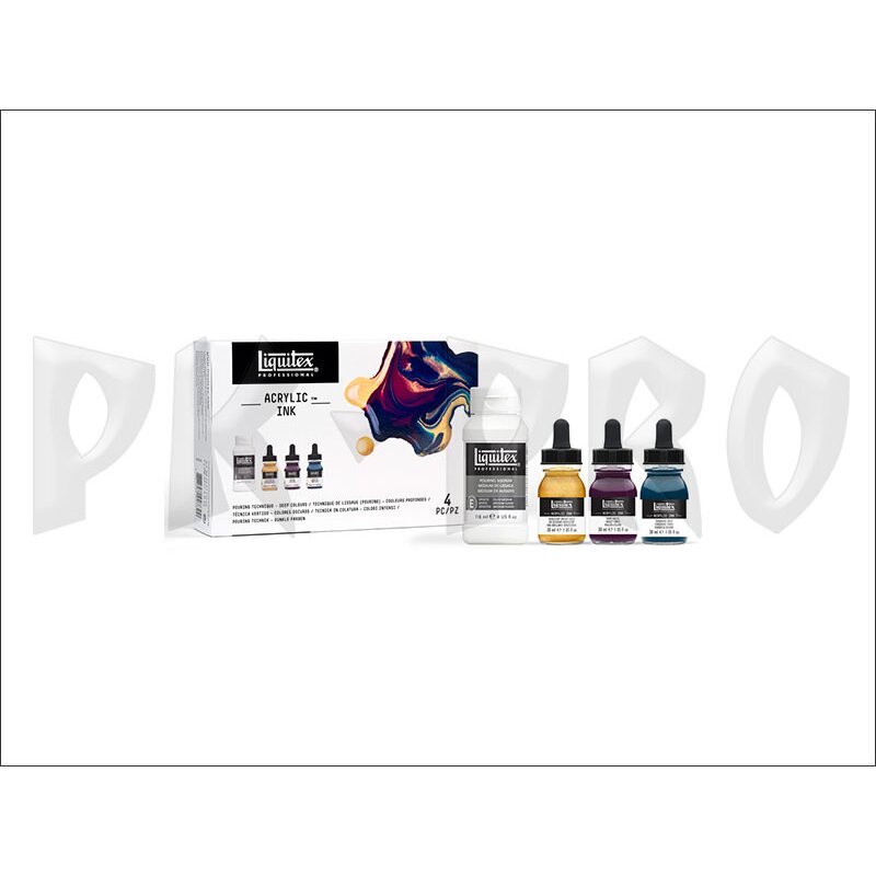 Liquitex Professional Acrylic Ink Set 3X30 mL Pouring Deep Colors