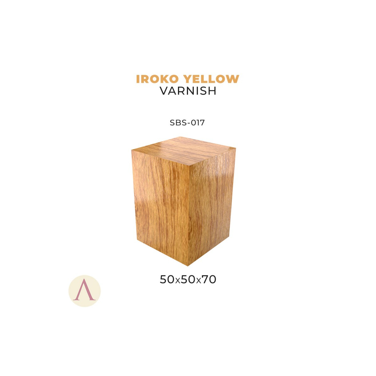 Iroko Yellow Varnish 50 X 50 X 70