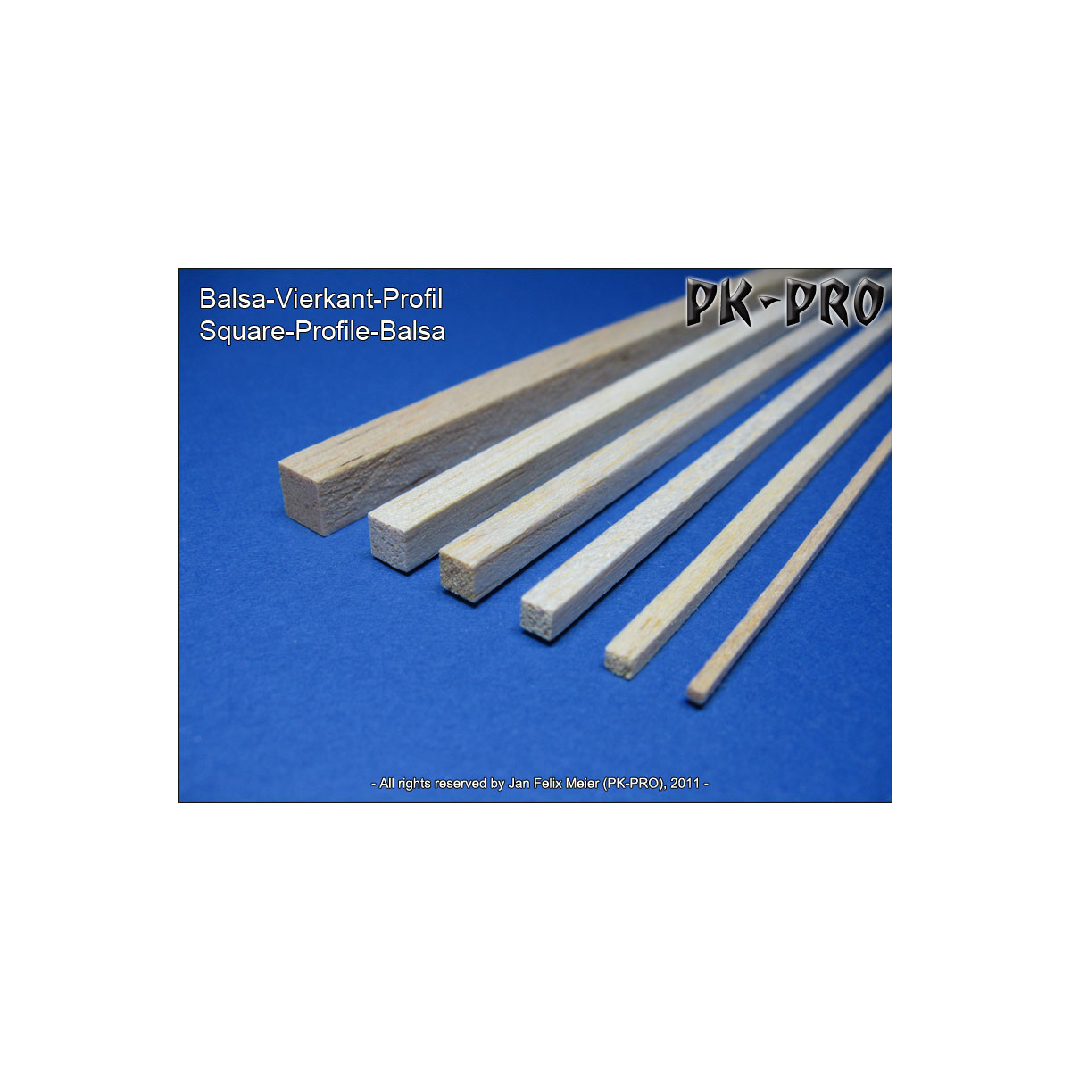 PK PRO Balsa Profile 3x3/25mm