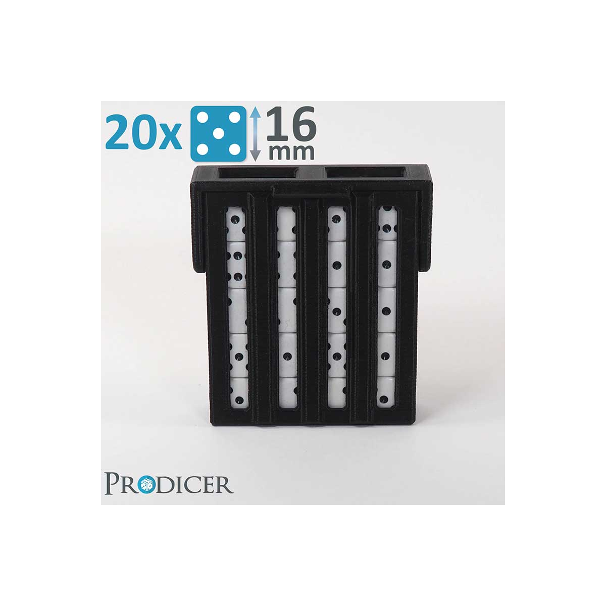 Dice Pro Keeper - 16mm (Schwarz)