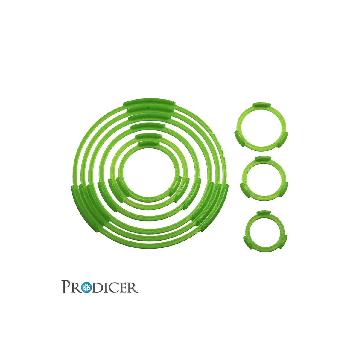 Base Squad Marker (90mm(4x)_Neon Grün)