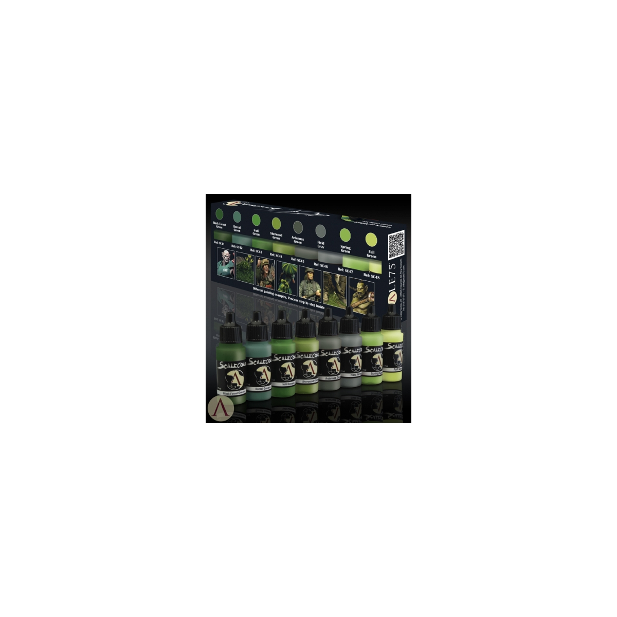 Scale75-Colors-Of-Nature-Green-Paint-Set-(8x17mL)